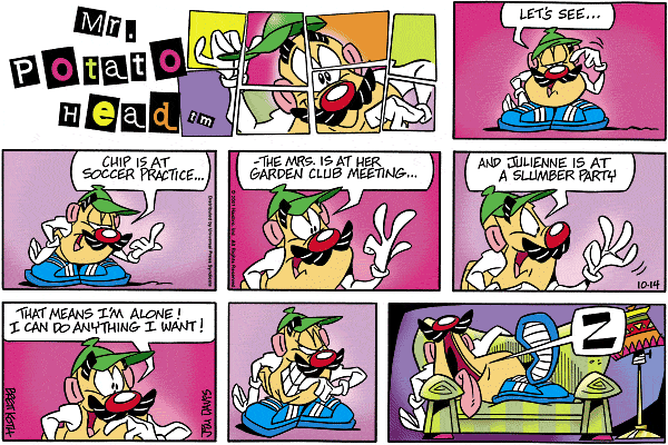 Mr. Potato Head, October 2001 comic strips | Garfield Wiki | Fandom