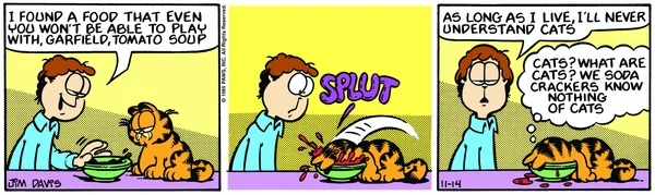 Garfield, November 1985 comic strips | Garfield Wiki | Fandom