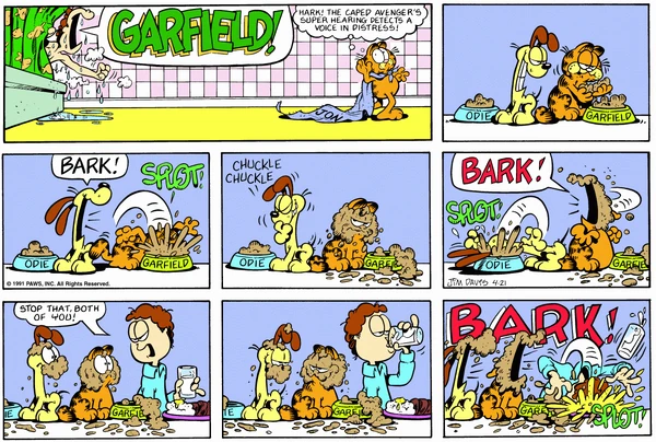 Garfield, April 1991 comic strips | Garfield Wiki | Fandom