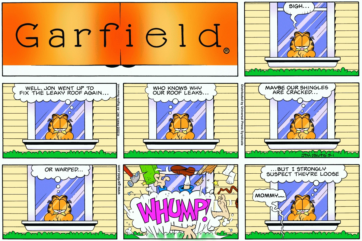 Garfield, May 2005 comic strips | Garfield Wiki | Fandom
