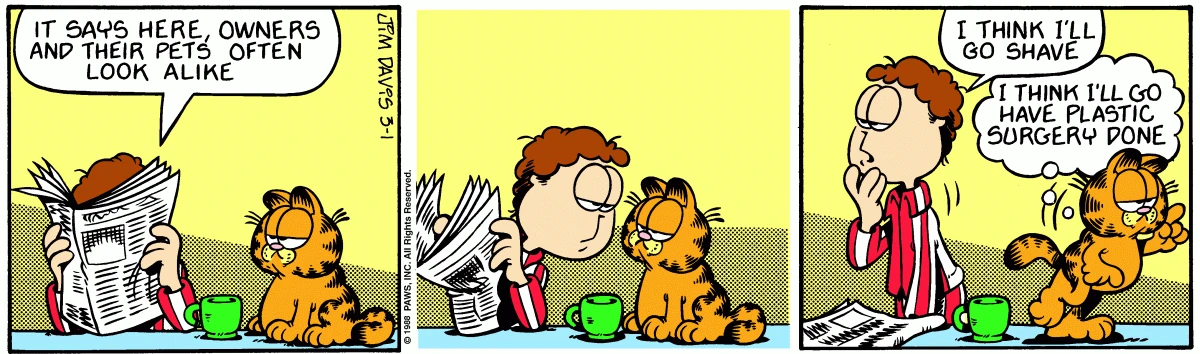 Garfield, March 1988 comic strips | Garfield Wiki | Fandom