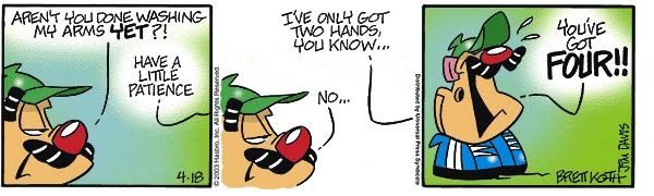 Mr. Potato Head, April 2003 comic strips | Garfield Wiki | Fandom