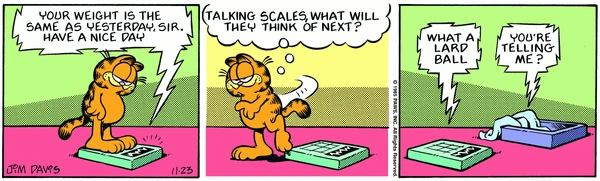 Garfield, November 1985 comic strips | Garfield Wiki | Fandom