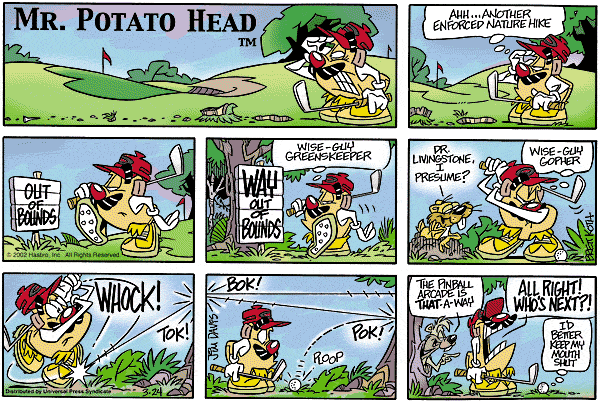 Mr. Potato Head, March 2002 comic strips | Garfield Wiki | Fandom