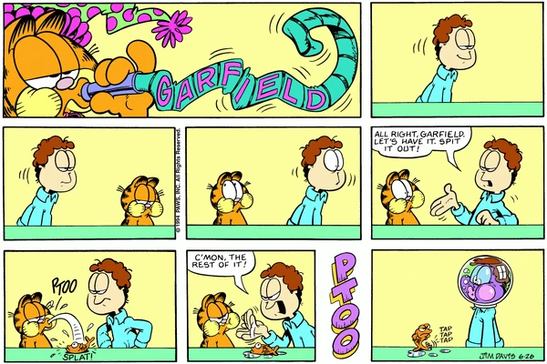 Garfield, June 1994 comic strips | Garfield Wiki | Fandom