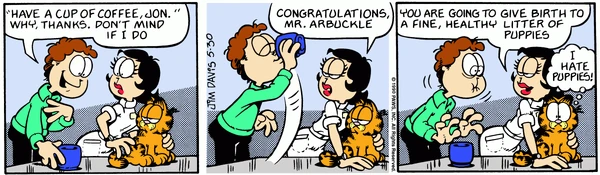 Garfield, May 1990 comic strips | Garfield Wiki | Fandom