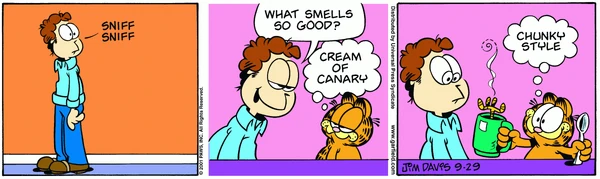 Garfield, September 2001 comic strips | Garfield Wiki | Fandom