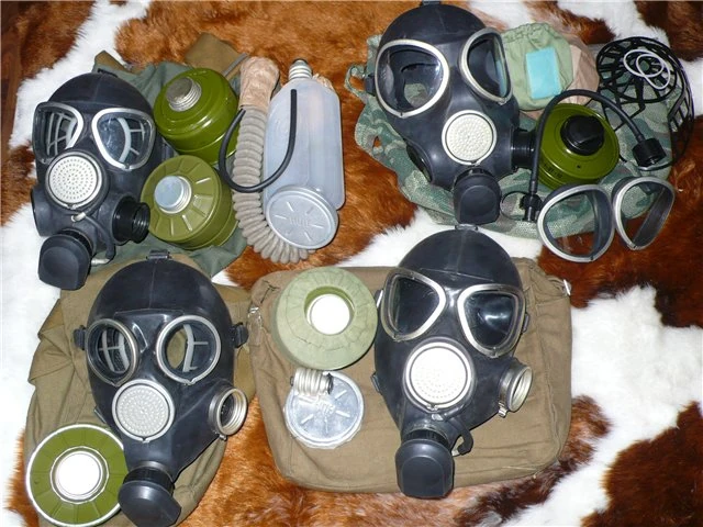 Image - Russian PMK-2, PMK-3, GP-7, & PMK-1 Gas Masks.jpg | Gas Mask and Respirator Wiki ...