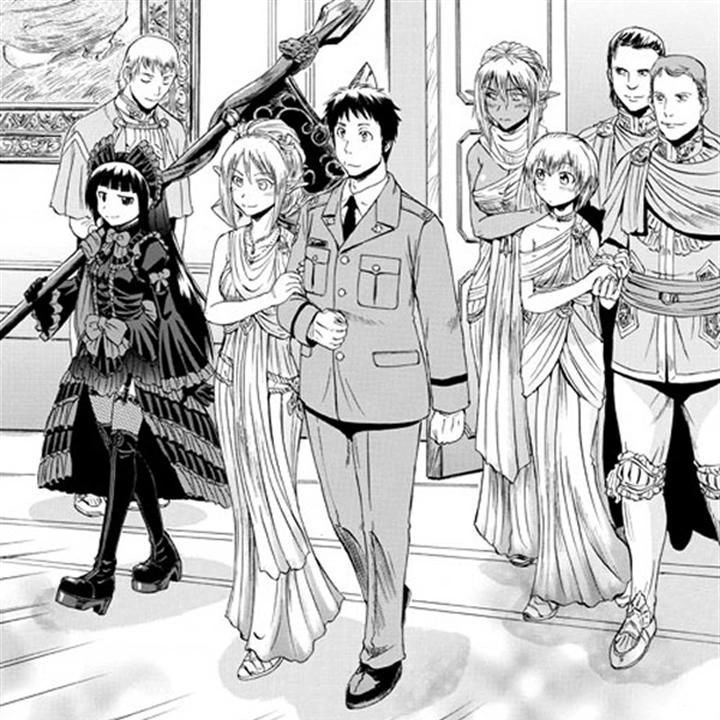 Image - Itami and girls at formal party in Italica note formal attire ...