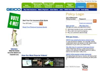 Website List | Geico Wiki | FANDOM powered by Wikia