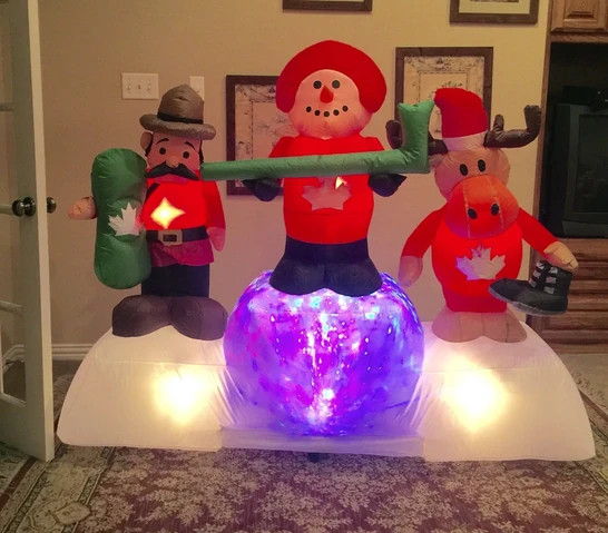 Image - Gemmy Christmas Prototype Canadian Scene Inflatable Airblown ...