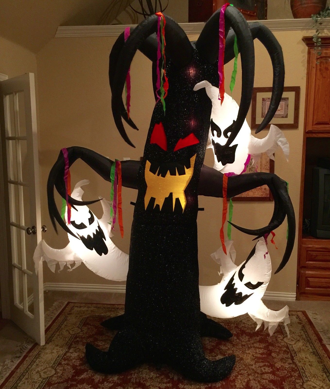 Image - Gemmy Prototype Halloween Tree with Ghosts Inflatable Airblown ...