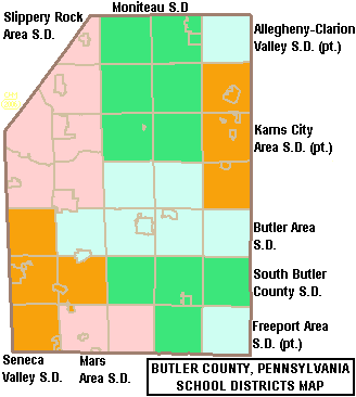 Image - Map of Butler County Pennsylvania School Districts.png ...