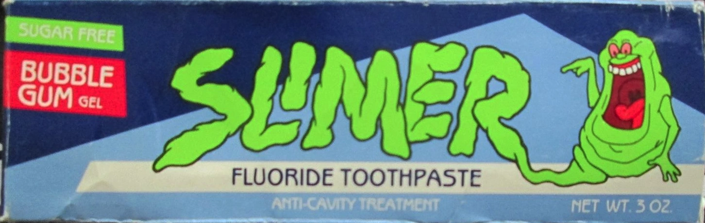 The Real Ghostbusters: Slimer Toothpaste line by Perio Products ...