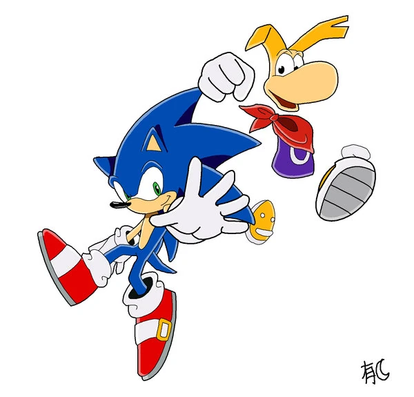 Image - Sonic and Rayman by Uwall.jpg | Garry's Mod Wiki | FANDOM ...