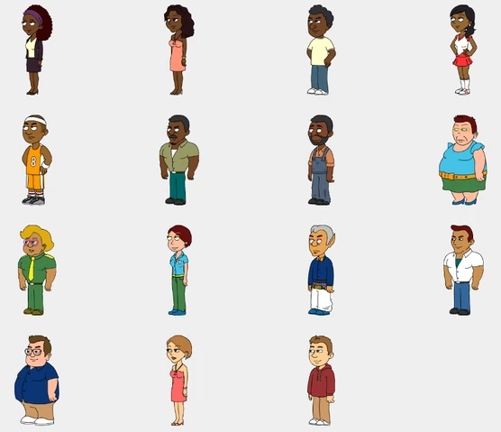 Image - GA4S Comedy World Main Characters.png | GoAnimate V2 Wiki ...