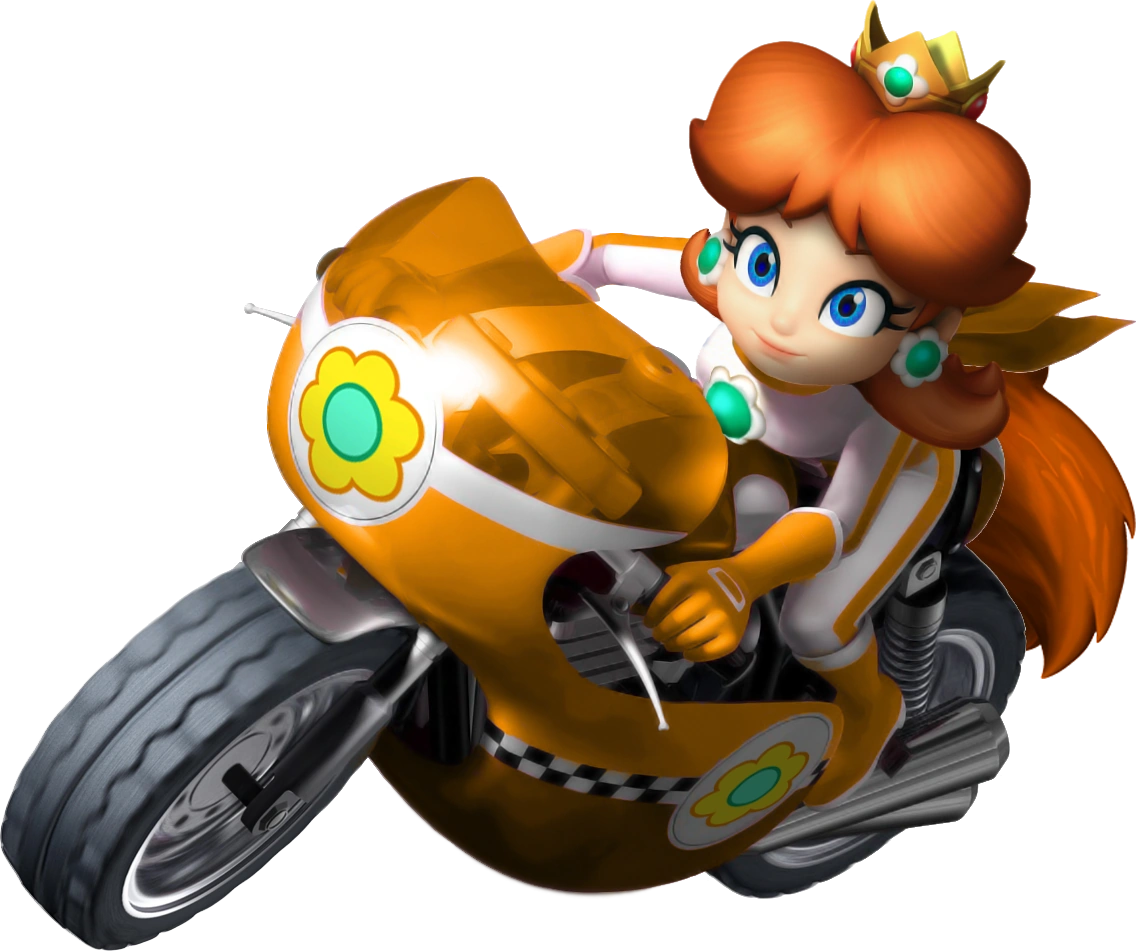 Image - Long Hair Princess Daisy Artwork - Mario Kart Wii.png ...
