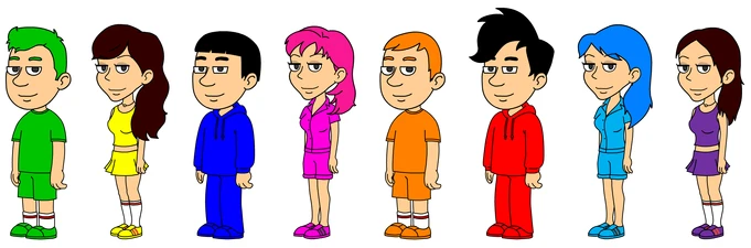 Teletubbies Vyond and Friends/Various Comedy World, Hairstyles and ...