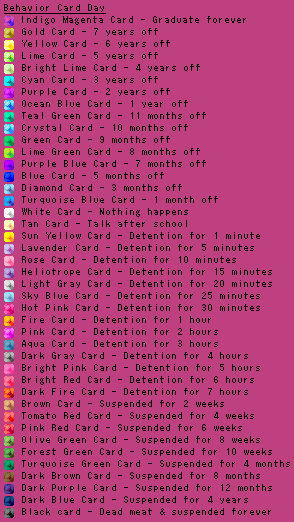 Image - Behavior card day DNF.png | GoAnimate V2 Wiki | FANDOM powered ...