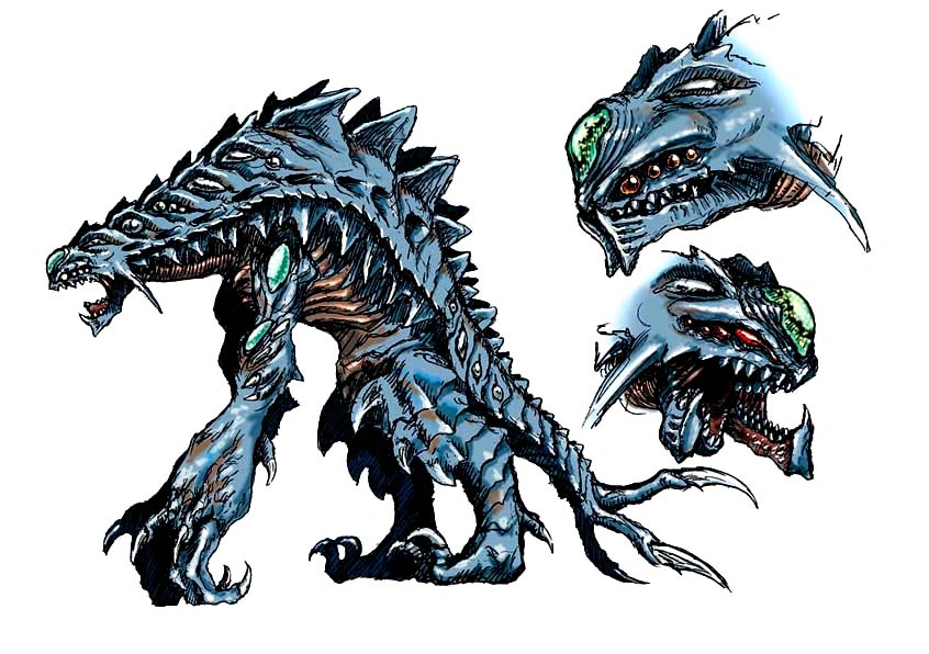 Image - Concept Art - Godzilla 2000 Millennium - Orga 13.png ...