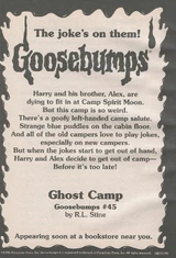 Ghost Camp | Goosebumps Wiki | Fandom