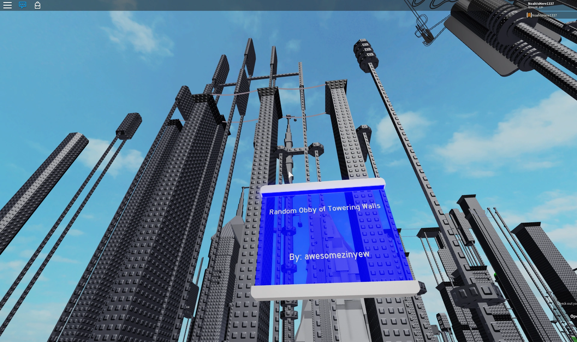 Random Obby of Towering Walls | Goose's Random Obbies Wiki | Fandom