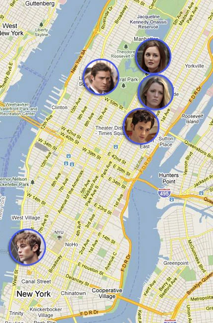 Image - Gossip-girl-map.jpg | Gossip Girl Wiki | FANDOM powered by Wikia