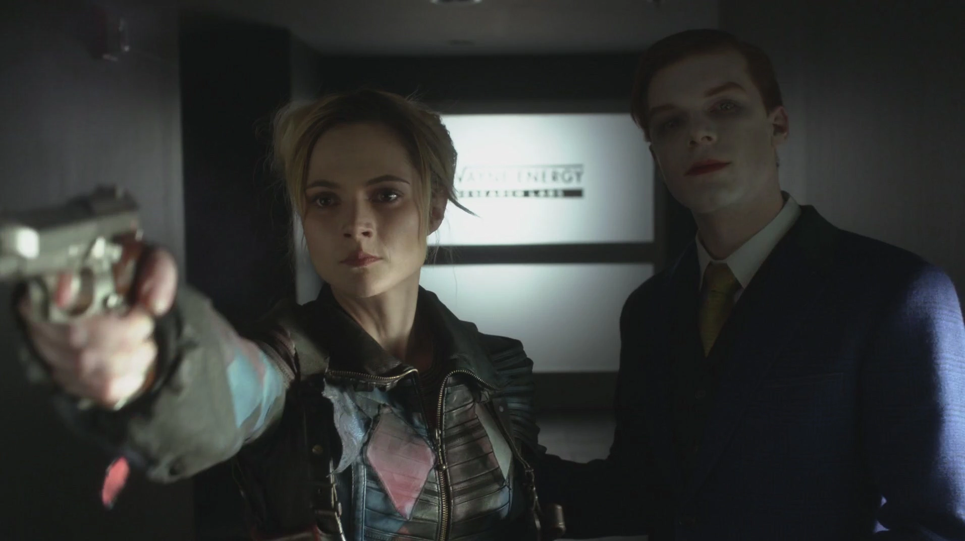 Image - Ecco and Jeremiah at Wayne Enterprises.png | Gotham Wiki ...
