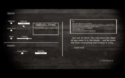 Options Menu | Granny Wiki | FANDOM powered by Wikia