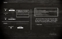 Options Menu | Granny Wiki | Fandom