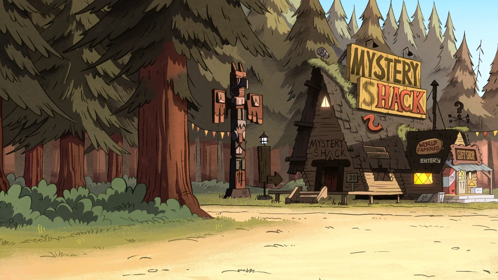 Image - S1e11 The shack from a far.png | Gravity Falls Wiki | FANDOM ...