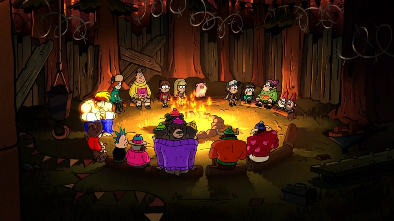 Image - S2e20 campfire.png | Gravity Falls Wiki | FANDOM powered by Wikia