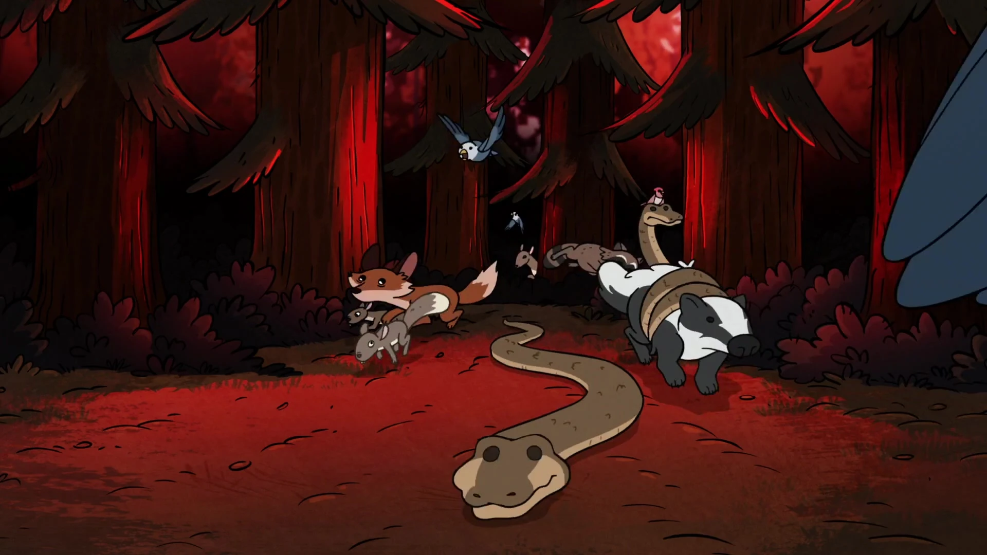 Image - S2e18 snake fox other animals.jpg | Gravity Falls Wiki | FANDOM ...