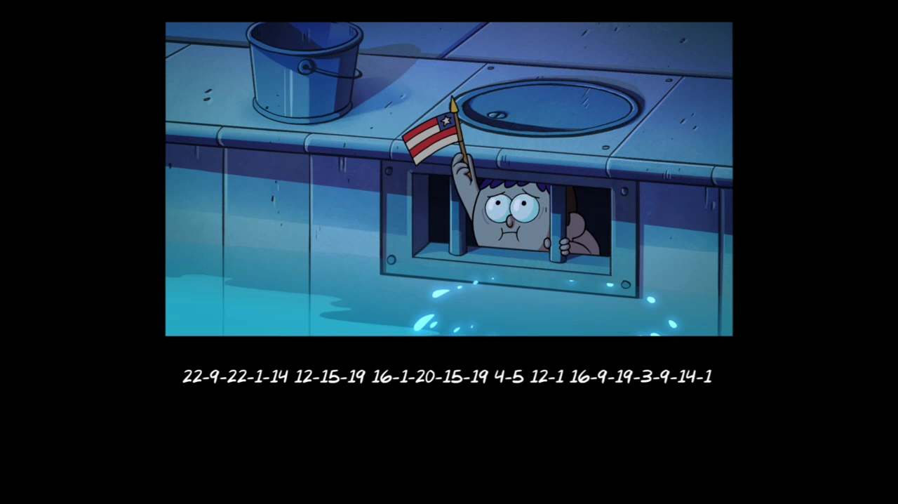 Image - S1e15 end credits cryptogram.png | Gravity Falls Wiki | FANDOM ...