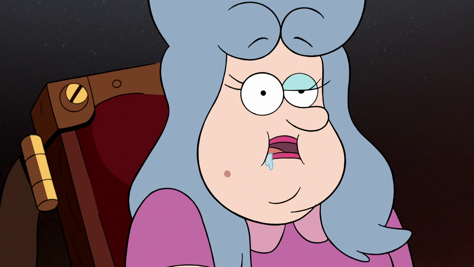 Image S2e7 Susan Droolpng Gravity Falls Wiki Fandom Powered By Wikia