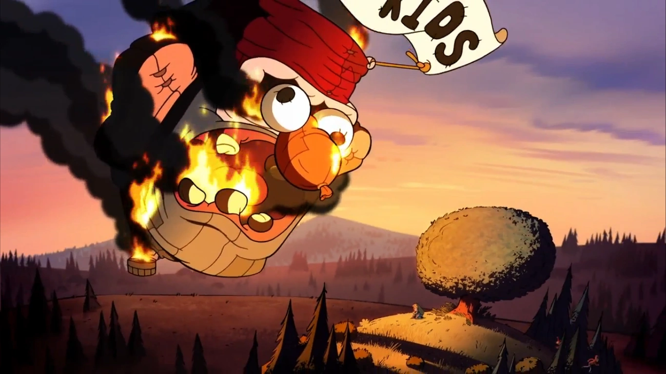 Image - S2e9 falling flaming Stan head.png | Gravity Falls Wiki ...