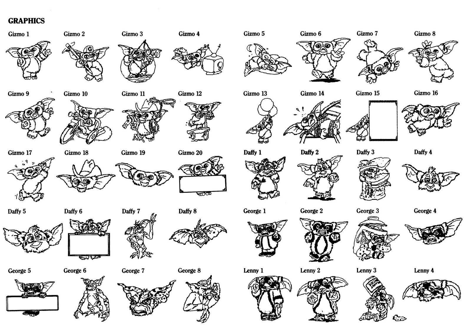 Image - 07 Gremlins 2 Graphics Mogwais.jpg | Gremlins Wiki | FANDOM ...
