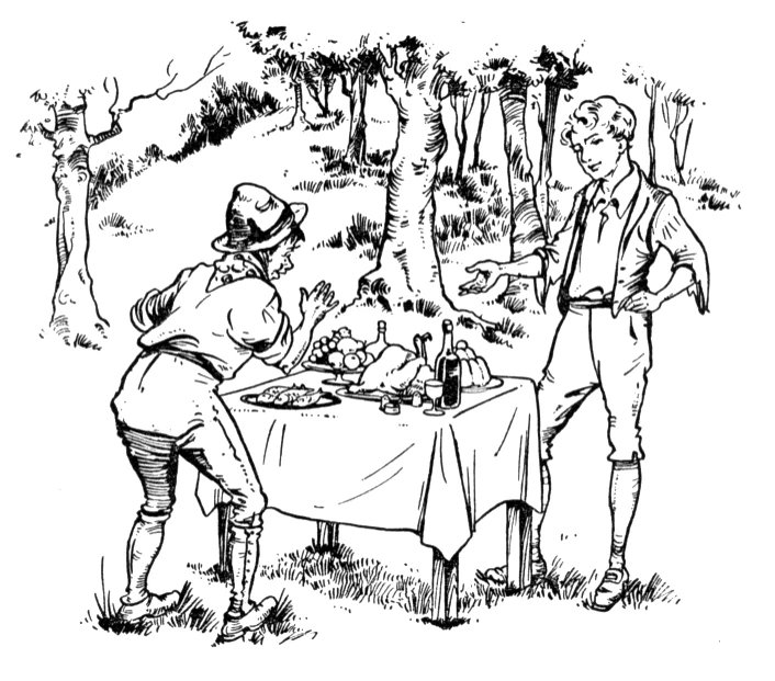 Der Ranzen, das Hütlein und das Hörnlein (Illustrationen) | Grimm ...