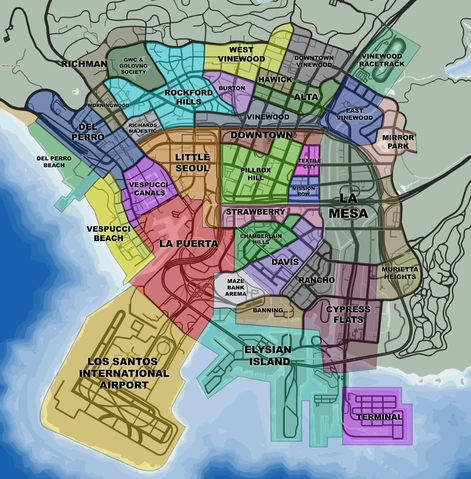 Imagem - Gtav-ls-map.png | Grand Theft Auto Wiki | FANDOM powered by Wikia