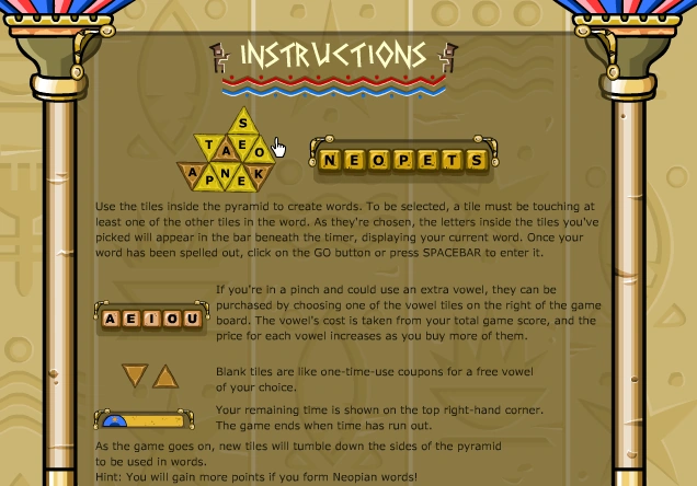 Word Pyramid | Neopets Wiki | Fandom