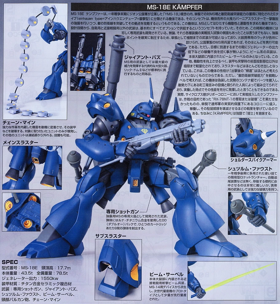 Image - Gd hguc ms 18 kampfer e.jpg | The Gundam Wiki | FANDOM powered ...