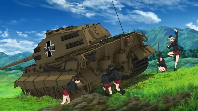 Image - Erika's Tiger II suffers a breakdown.jpg | Girls und Panzer ...