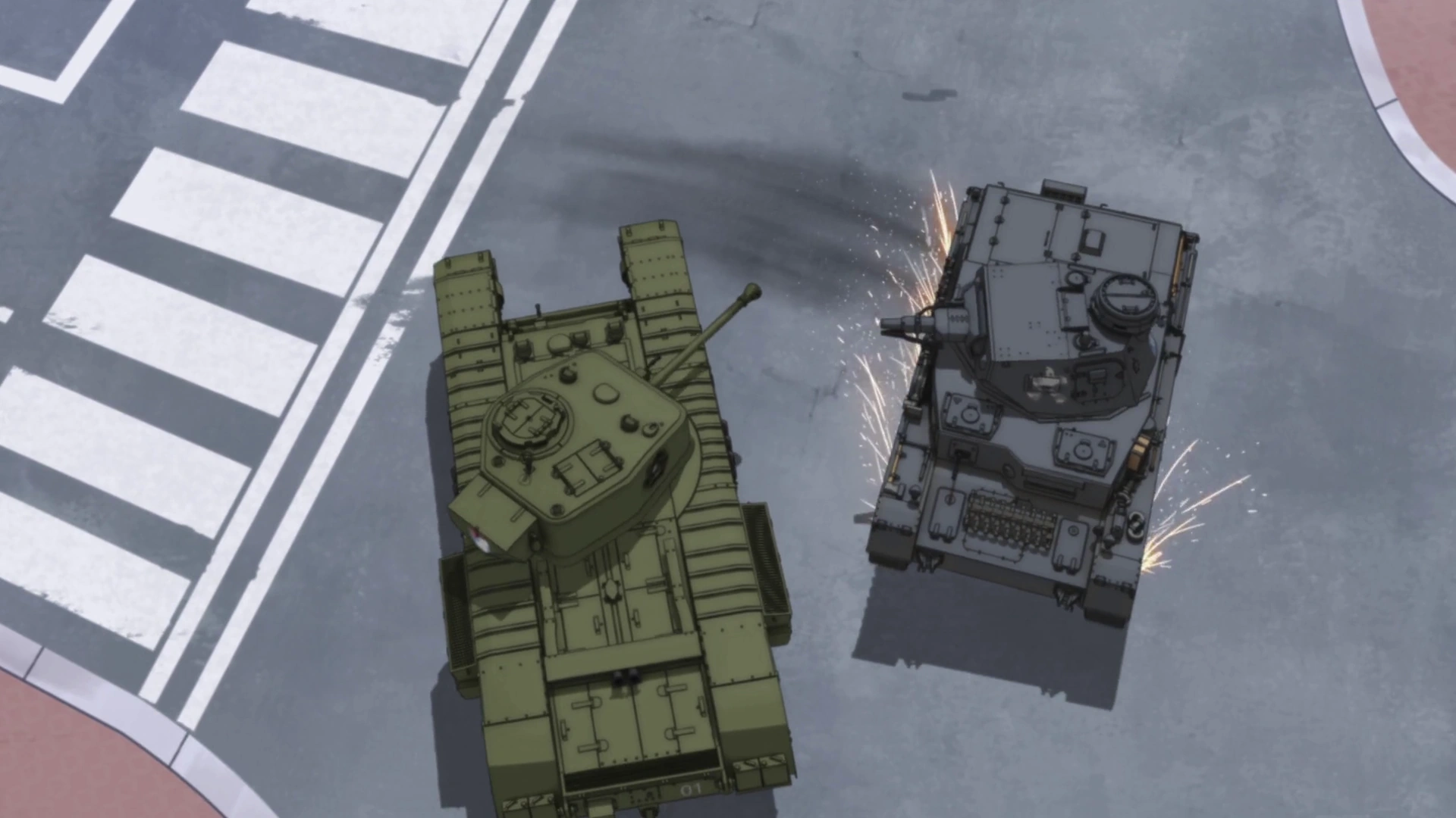 Ooarai Girls Academy vs. St. Gloriana Girls College | Girls und Panzer ...