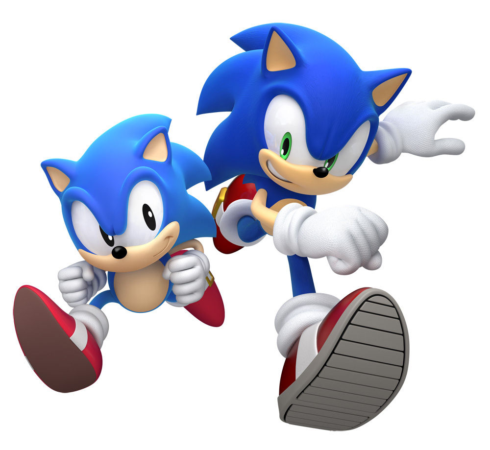 Imagen - Sonic-Generations-Modern-Sonic-and-Classic-Sonic-Artwork.jpg ...