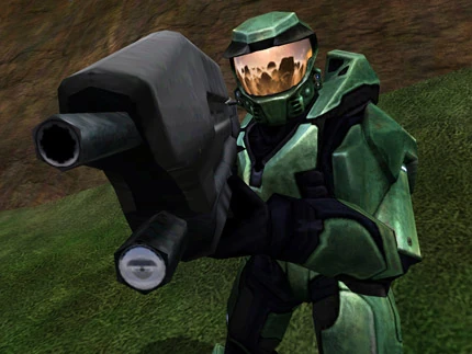 Imagen - Master Chief Points Gun.jpg | Halopedia | FANDOM powered by Wikia