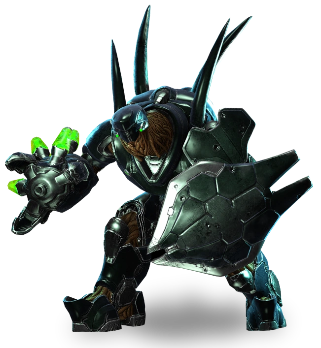 Covenant Hunter V. Ceph Devastator V. Cyber-Mancubus - (Halo/Crysis ...