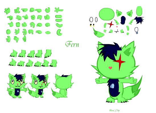 Happy Tree Friends Sprite Sheet: Fern | Happy Tree Friends Fandom Wiki ...