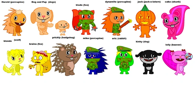 Image - Htf ocs set 5.png | Happy Tree Friends Fanon Wiki | FANDOM ...