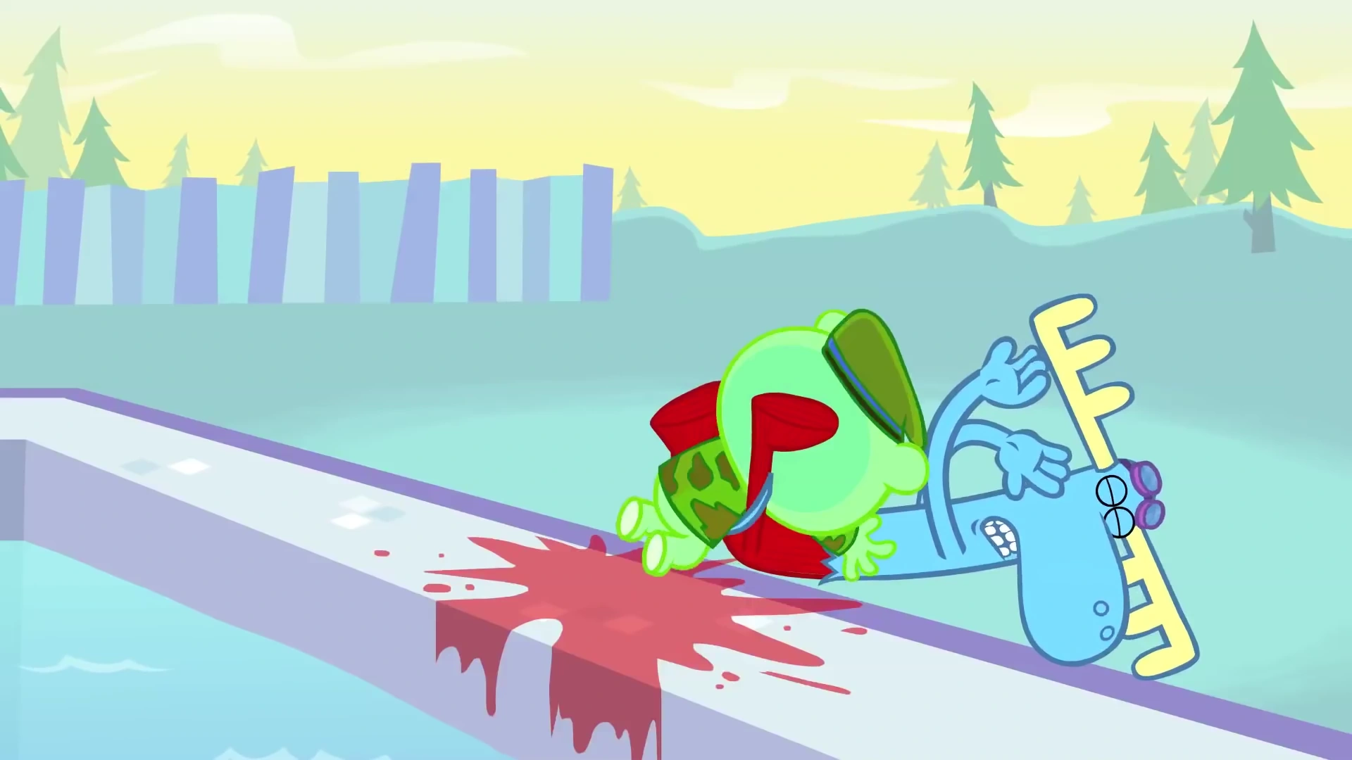 Image - S3E24 Lumpy flinging Flippy.png | Happy Tree Friends Wiki ...