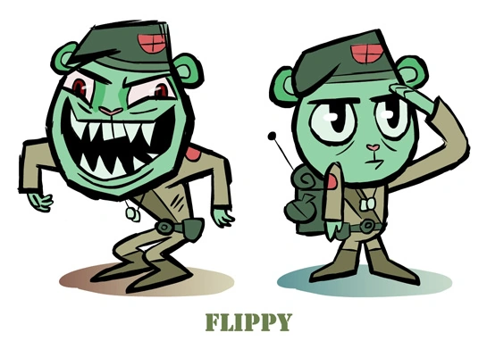 Image - Good and Evil Flippy.png | Happy Tree Friends Wiki | FANDOM ...